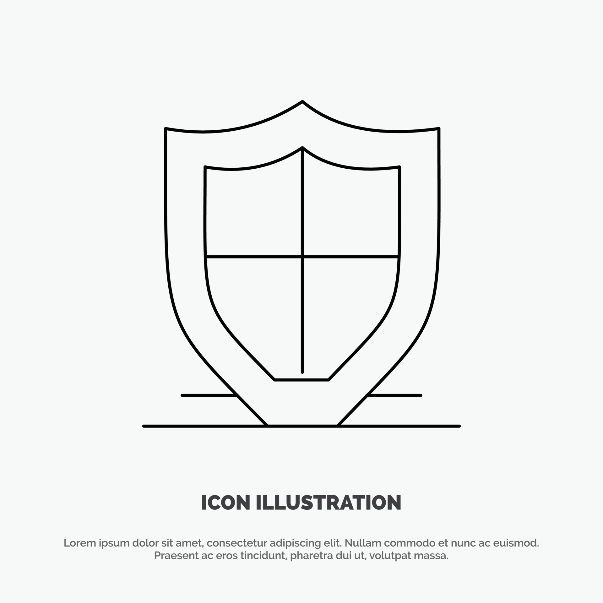Internet Protection Safety Security Shield Line Icon Vector 18015620 Vector Art At Vecteezy