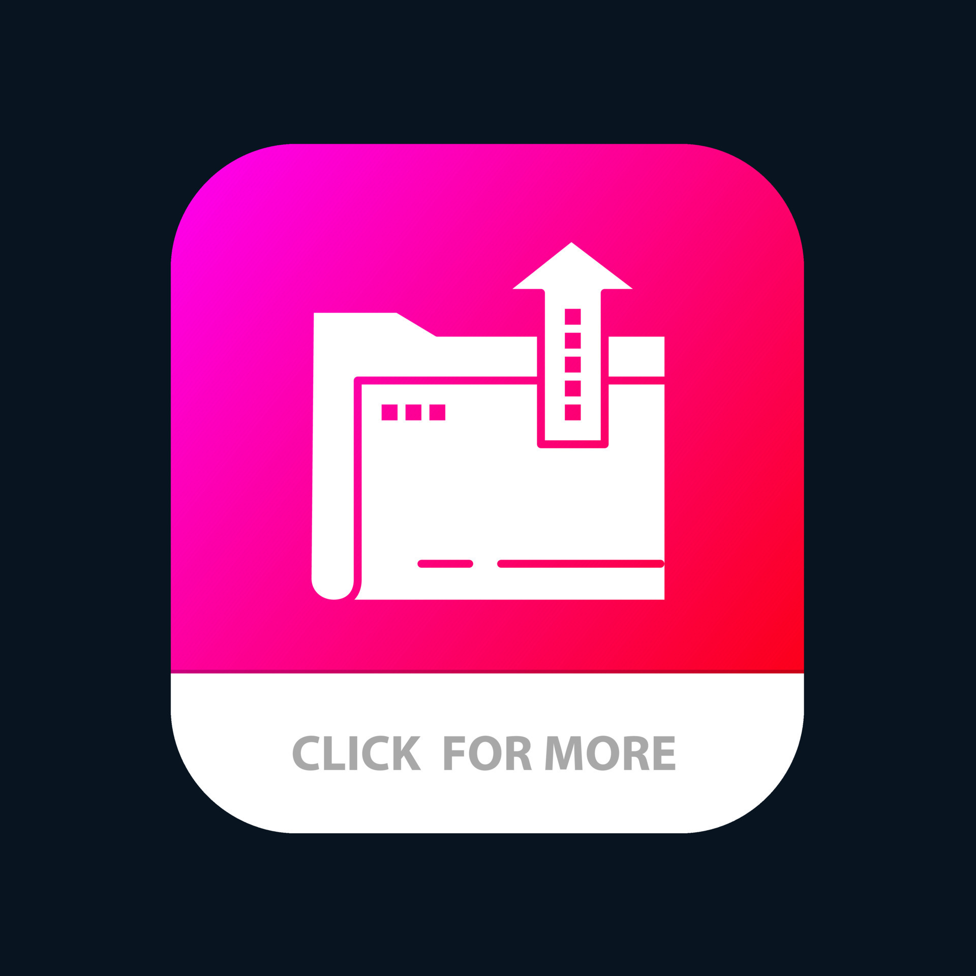 Folder Document File Storage Mobile App Icon Design 18015645 Vector Art