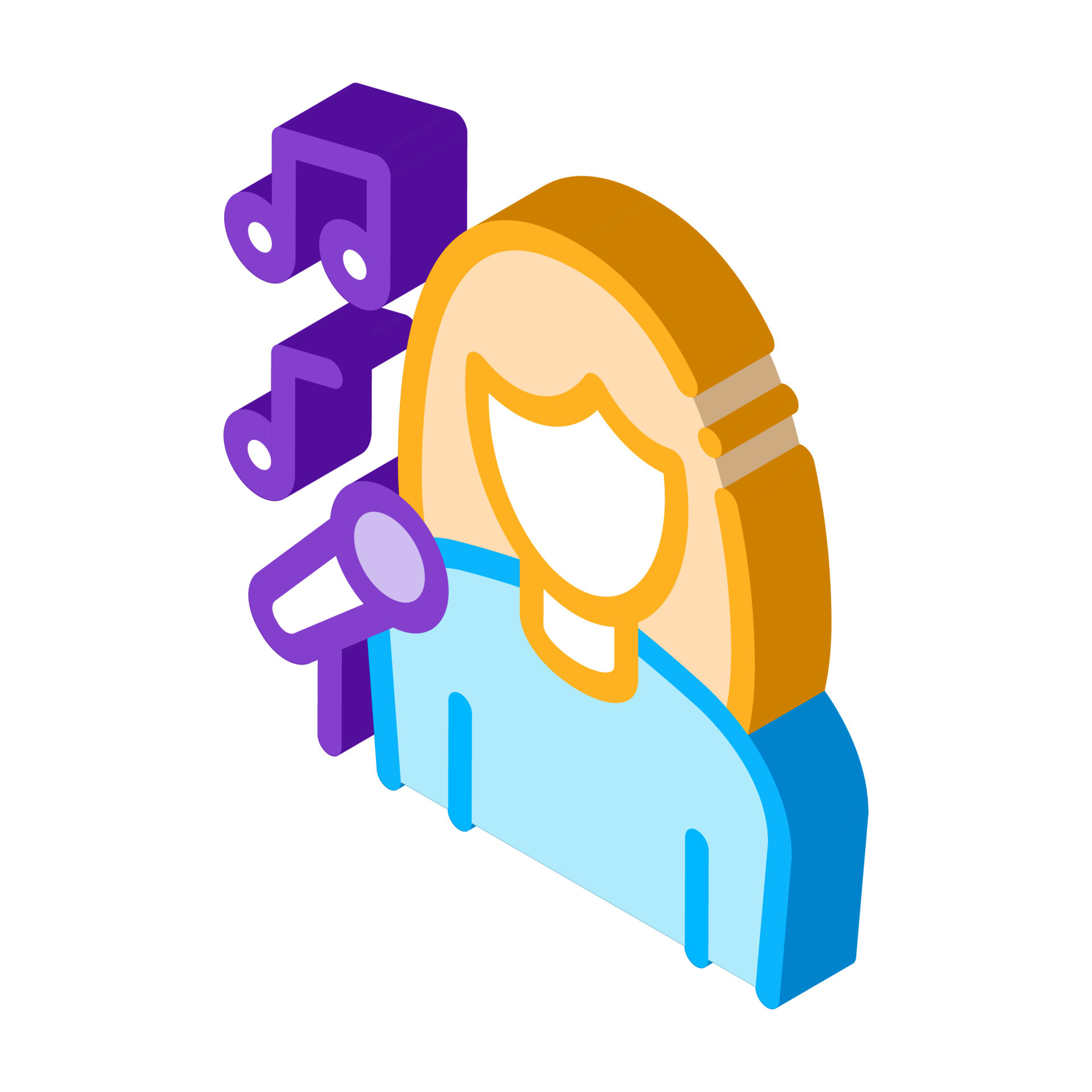 Female Singer With Microphone Sing Recital Vector 18020233 Vector Art