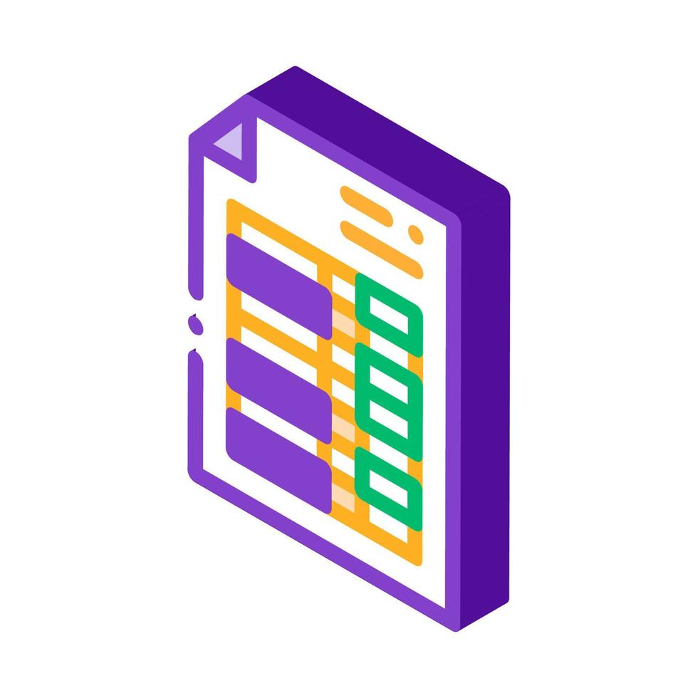 Price List Financial Document File isometric icon 18020518 Vector Art ... Price List Financial Document File isometric icon 18020518 Vector Art ...