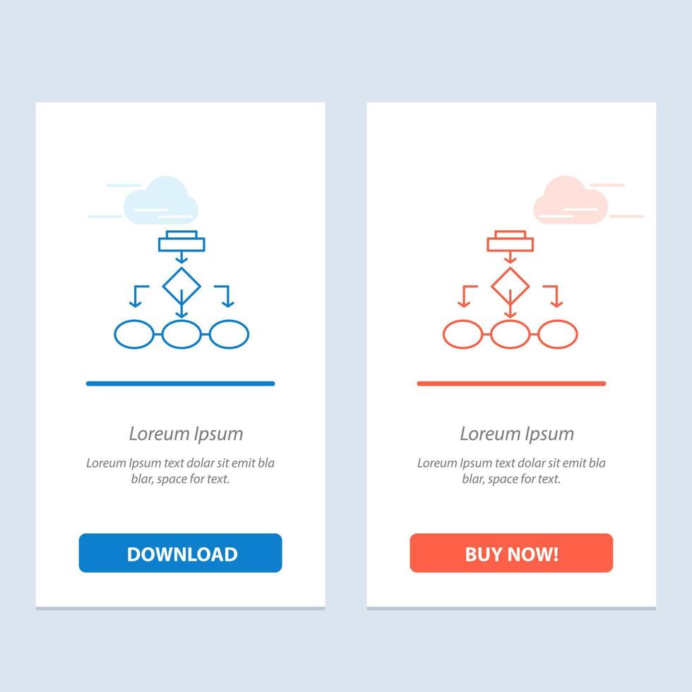 Flowchart Algorithm Business Data Architecture Scheme Structure Workflow Blue And Red Download