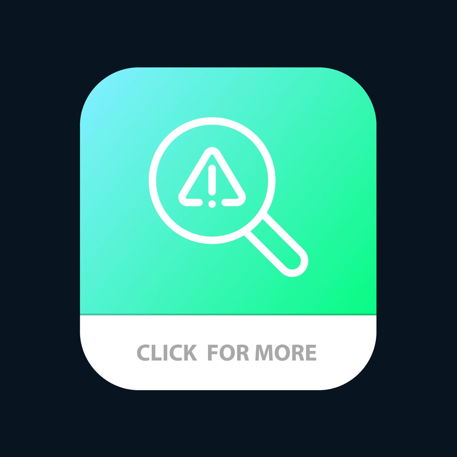 Find Search View Error Mobile App Button Android And Ios Line Version 18021805 Vector Art At