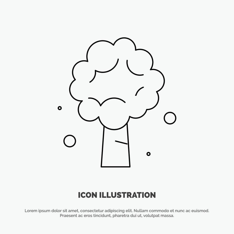 Tree Apple Apple Tree Nature Spring Line Icon Vector 18022172 Vector Art at Vecteezy