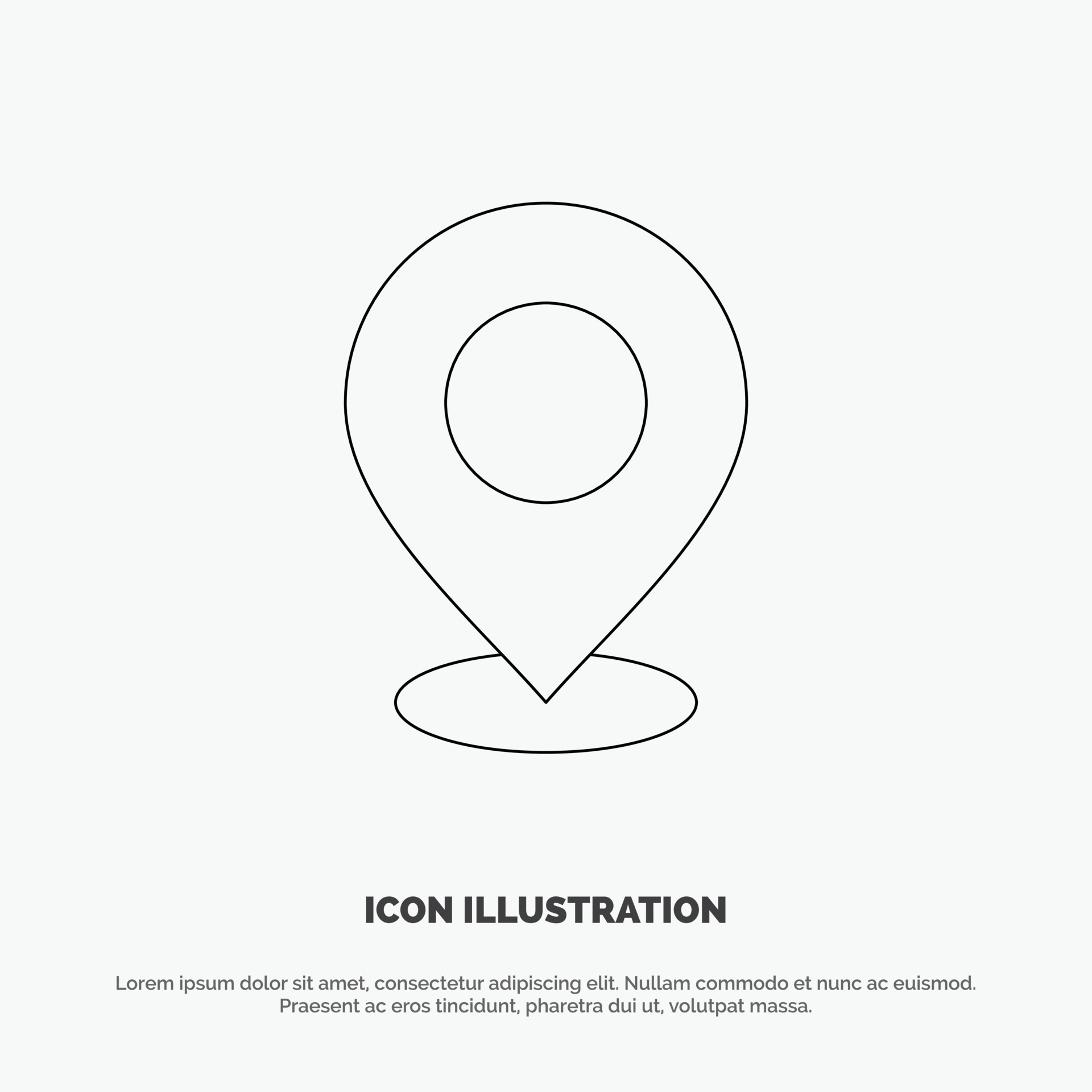 Location Map Mark Marker Pin Place Point Pointer Line Icon Vector 18022526 Vector Art At Vecteezy
