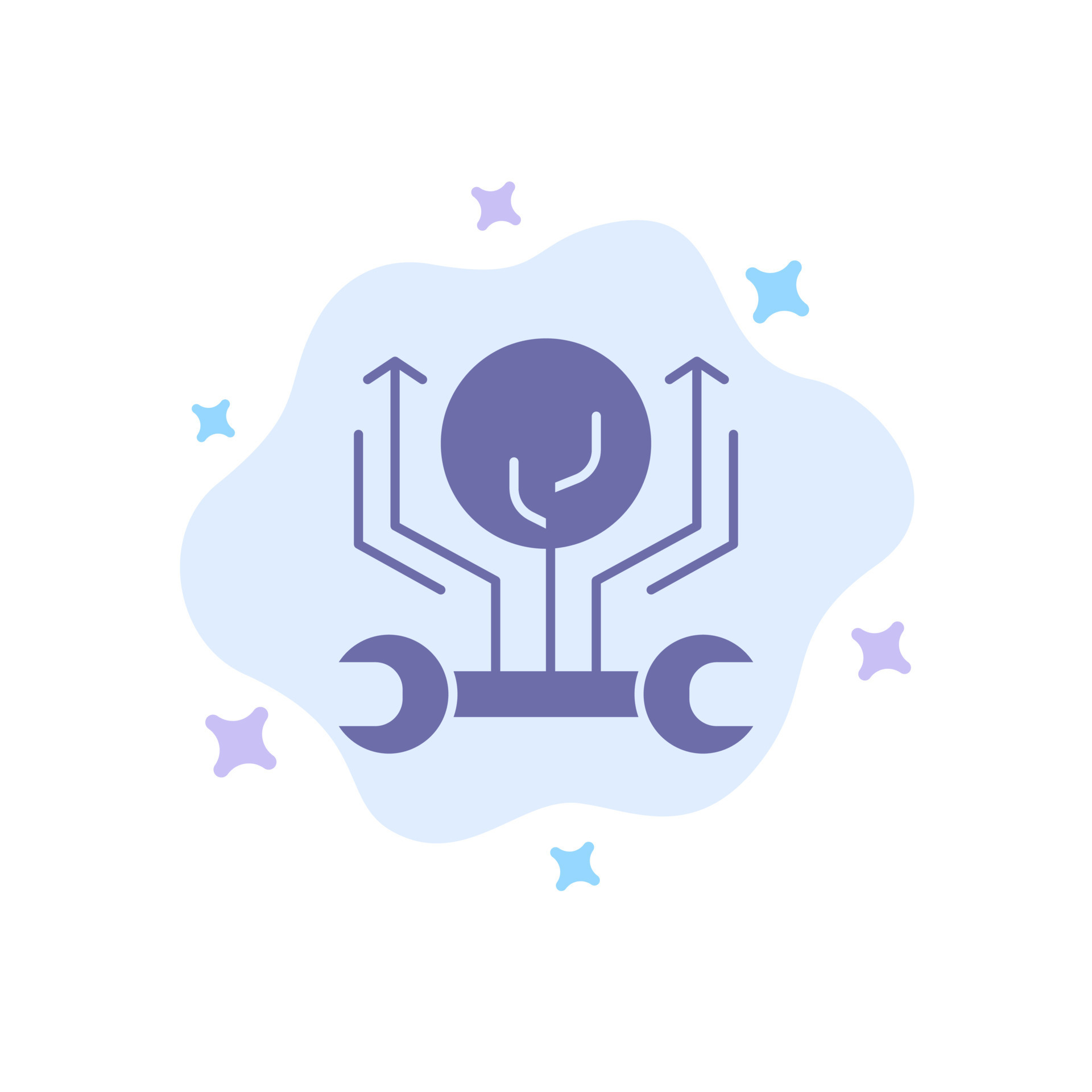 Development Engineering Growth Hack Hacking Blue Icon on Abstract Cloud ...