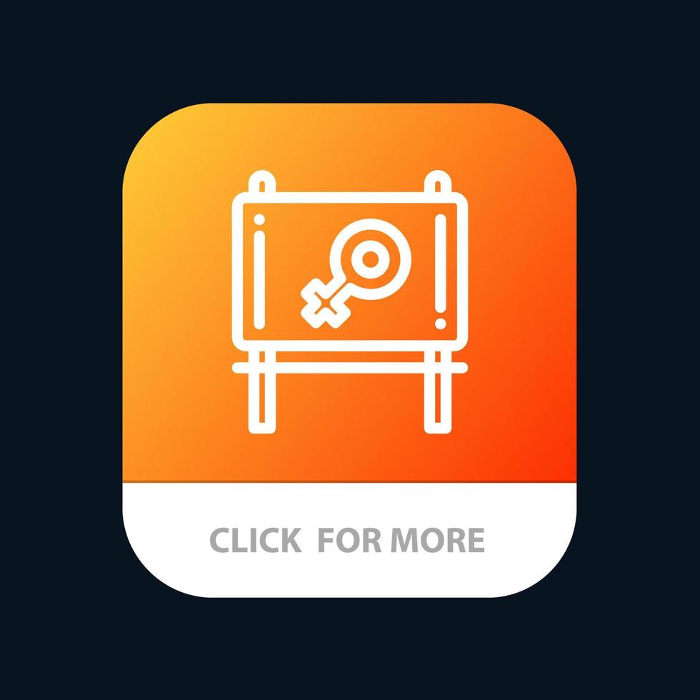 Board Ad Message Mobile App Button Android And Ios Line Version 18023921 Vector Art At Vecteezy