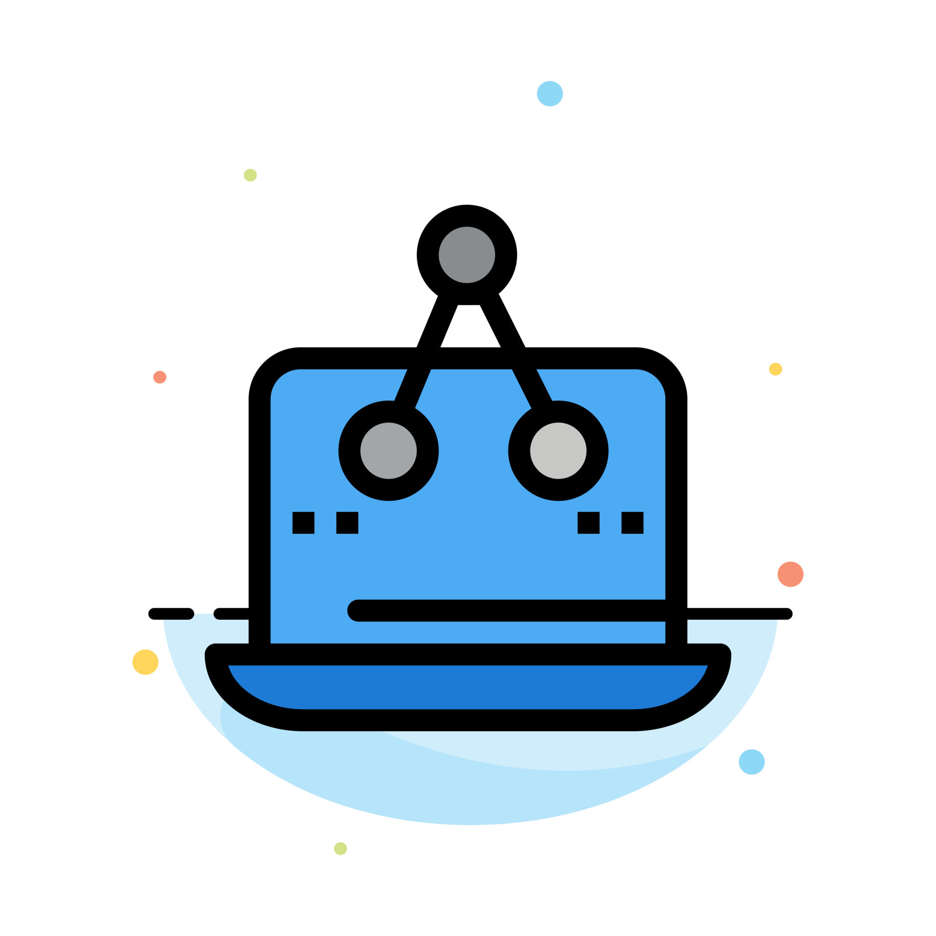 Cross Digital Marketing Measurement Platform Abstract Flat Color Icon ...