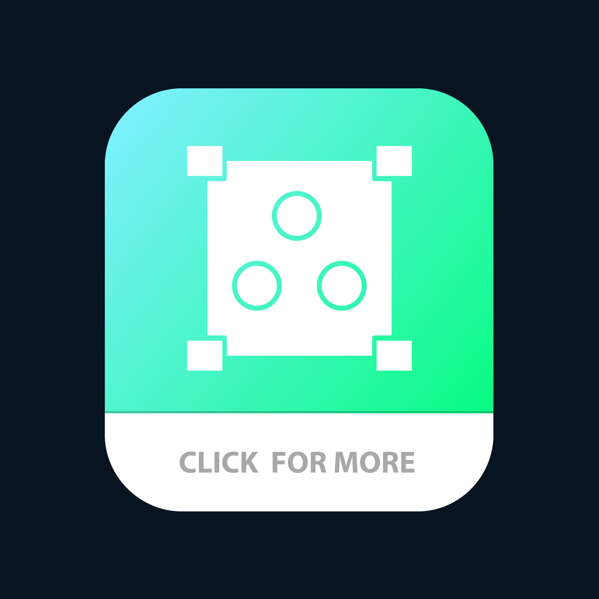 Abstract Design Online Mobile App Button Android and IOS Glyph Version ...