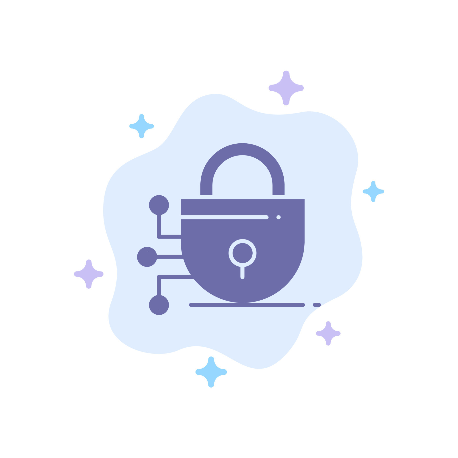 Digital Lock Technology Blue Icon on Abstract Cloud Background 18025240 Vector Art at Vecteezy