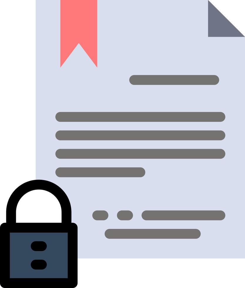 Electronic Signature Contract Digital Document Internet Flat Color Icon