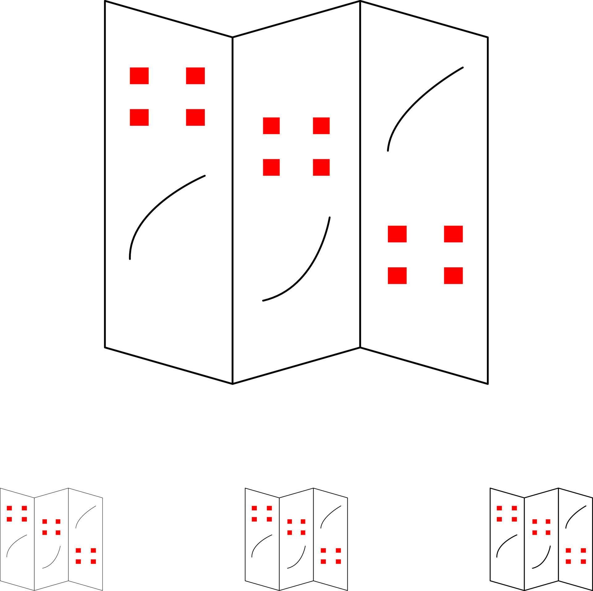 Map Navigation Location Bold And Thin Black Line Icon Set 18029477 Vector Art At Vecteezy