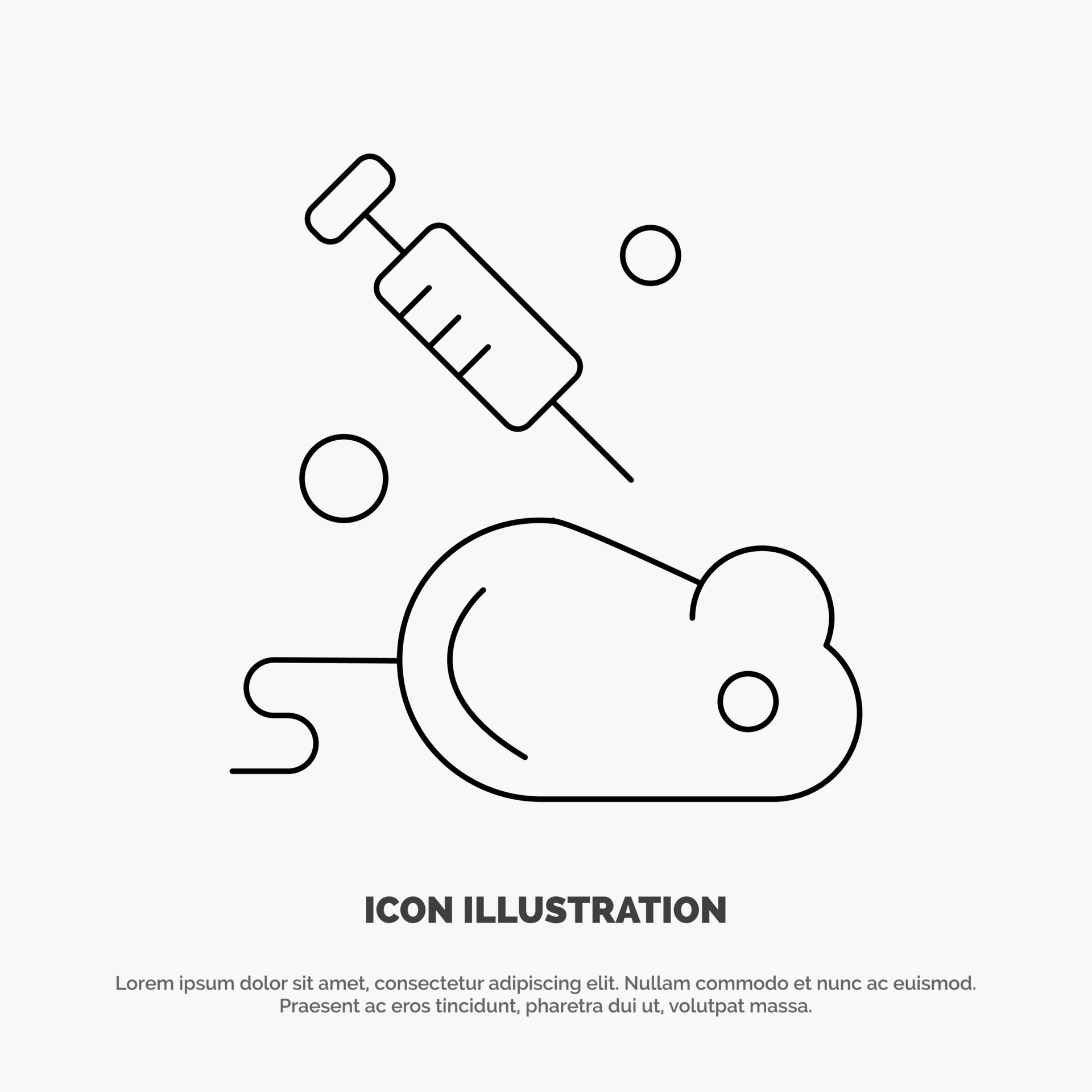 Experiment Laboratory Mouse Science Line Icon Vector 18030633 Vector Art At Vecteezy