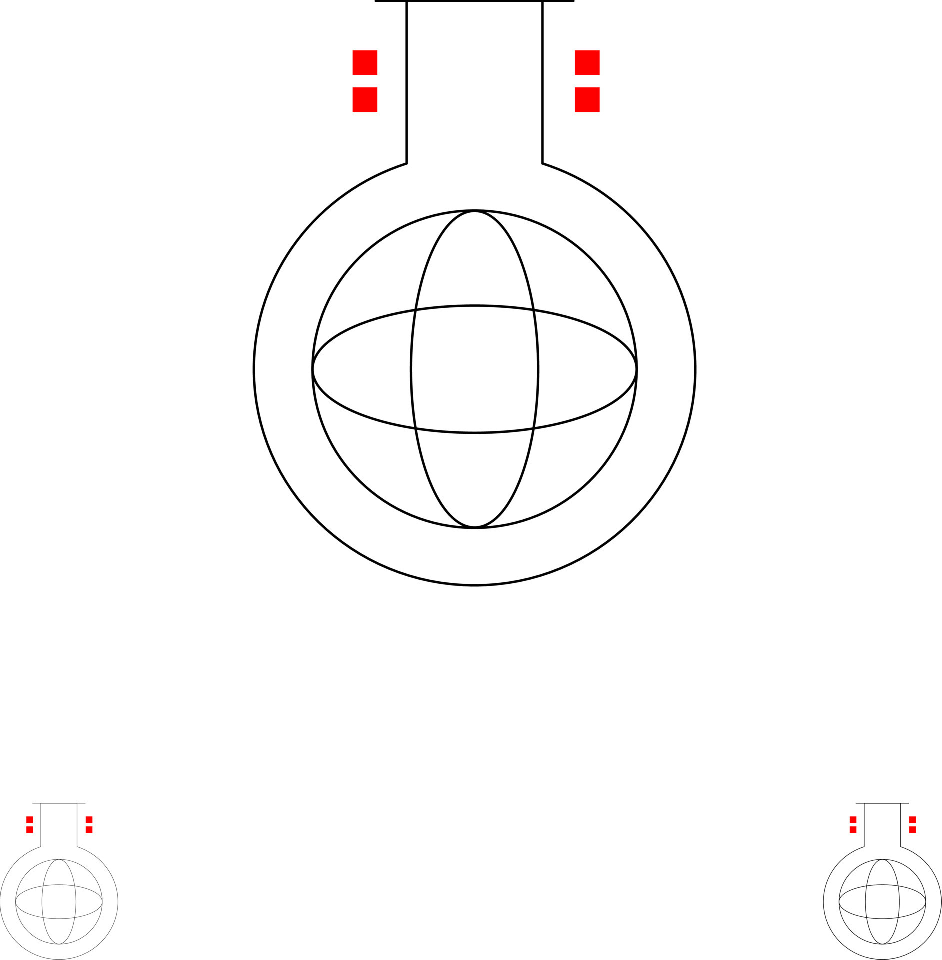 Chemical Flask Chemistry Experiment Bold And Thin Black Line Icon Set 18030669 Vector Art At