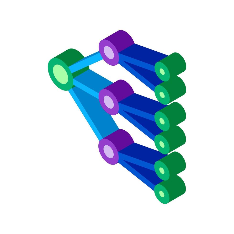 Neural Network Isometric Icon Vector Illustration 18032178 Vector Art At Vecteezy
