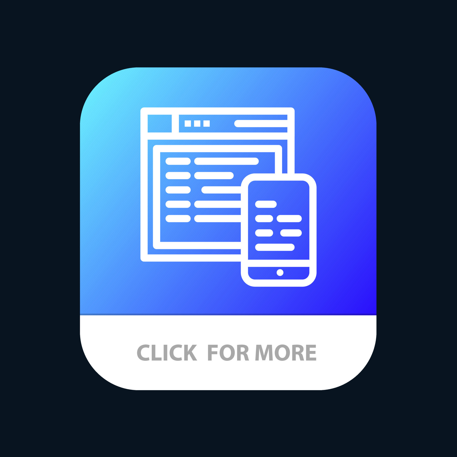 Responsive Design Website Mobile Mobile App Button Android And Ios Line