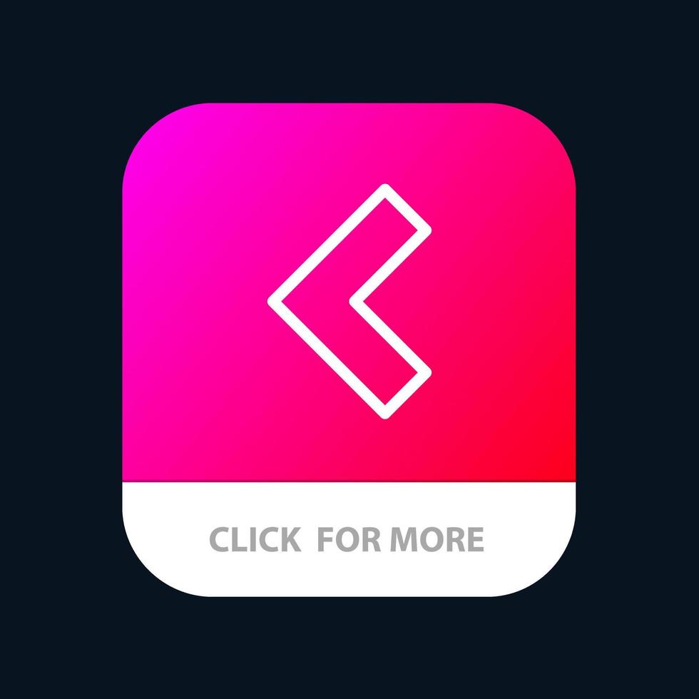 Arrow Back Left Mobile App Button Android And Ios Line Version 18032753
