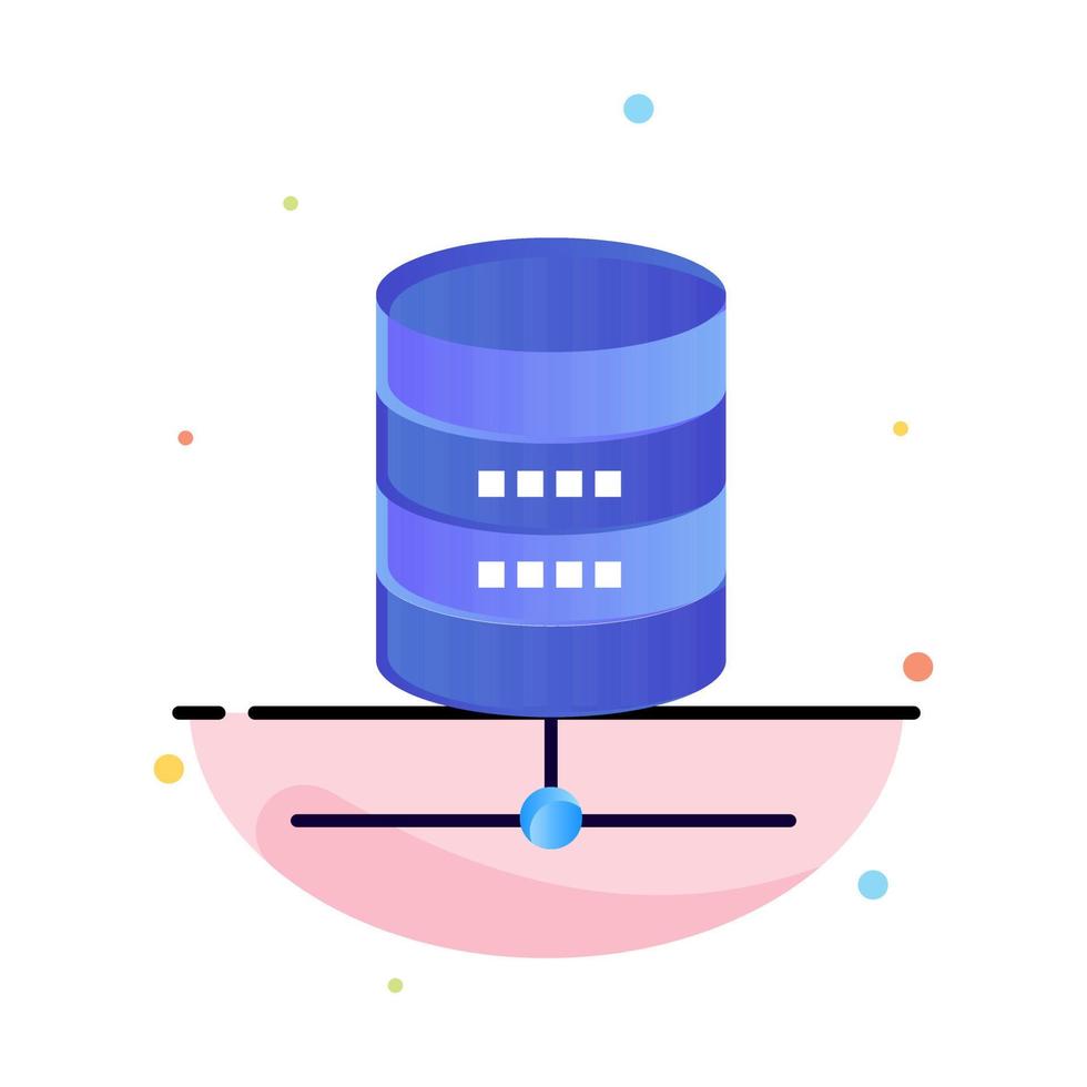 Dollar Server Money Computing Abstract Flat Color Icon Template ...