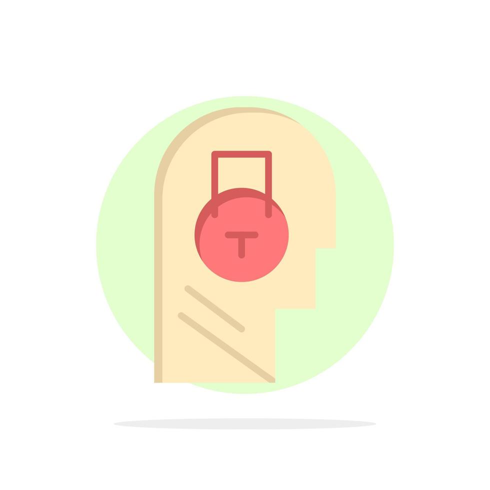 Lock Secure Message Data User Abstract Circle Background Flat Color