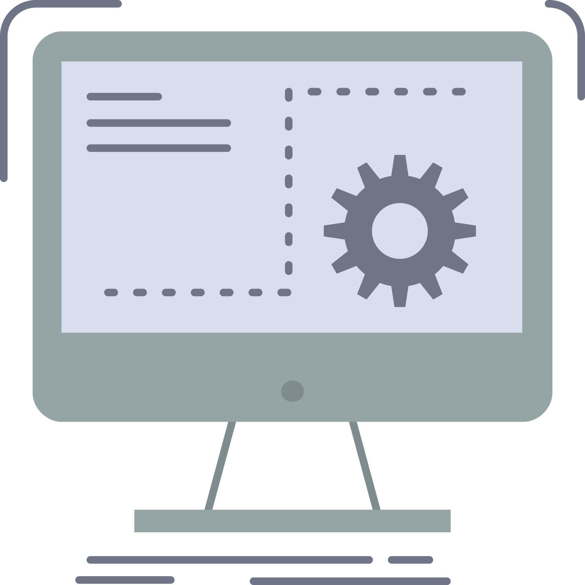 Command computer function process progress Flat Color Icon Vector 18033665 Vector Art at Vecteezy
