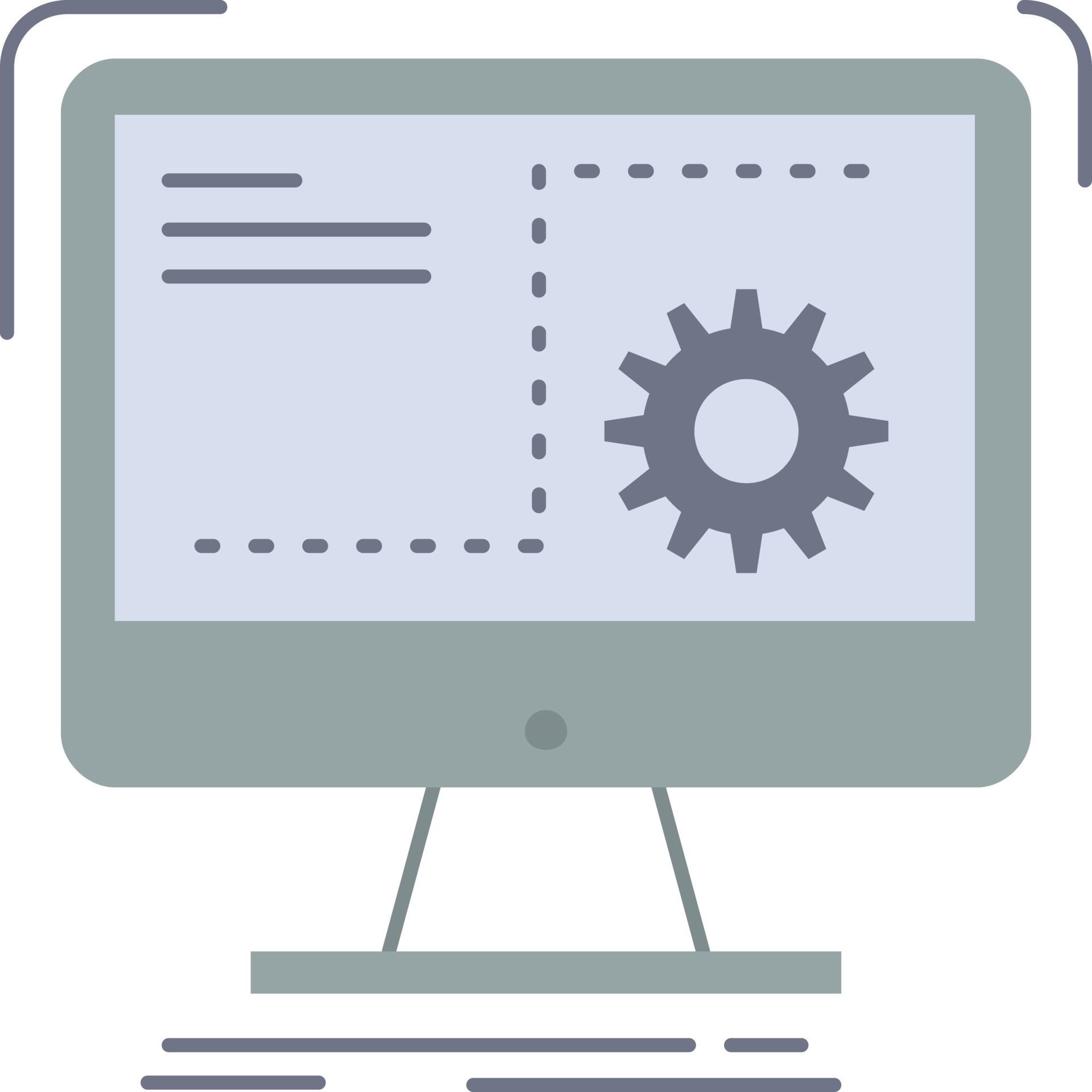 Command computer function process progress Flat Color Icon Vector 18033665 Vector Art at Vecteezy