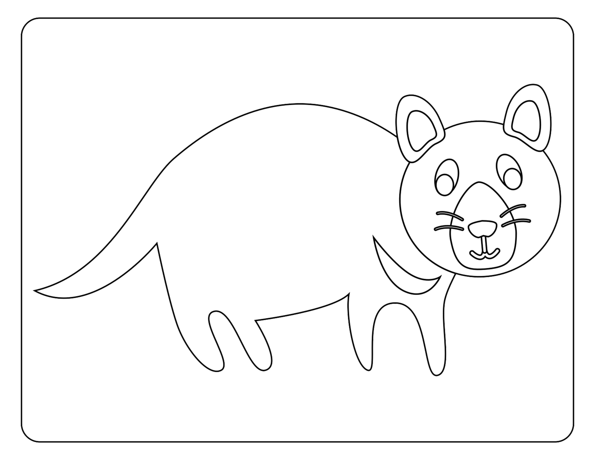 Cute Cat Coloring 18062317 PNG cute-cat-coloring-18062317-png