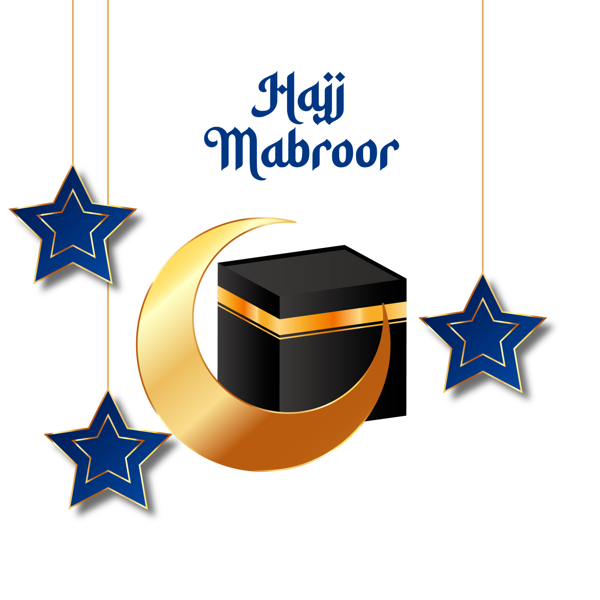 Islamic Hajj Mabroor Design Simple Style With Kaaba 18107100 Png