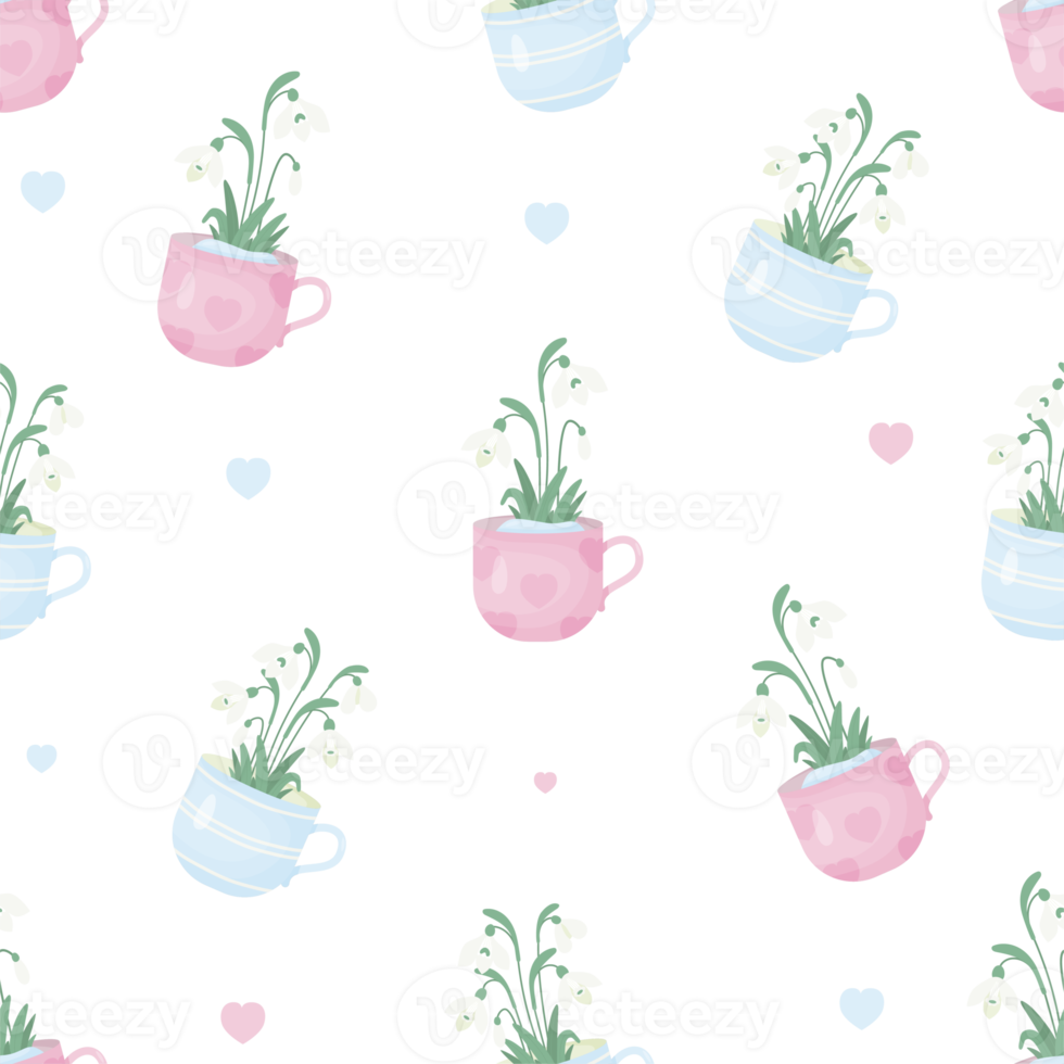 spring seamless pattern. Snowdrop flowers 18107452 PNG spring seamless pattern. Snowdrop flowers 18107452 PNG