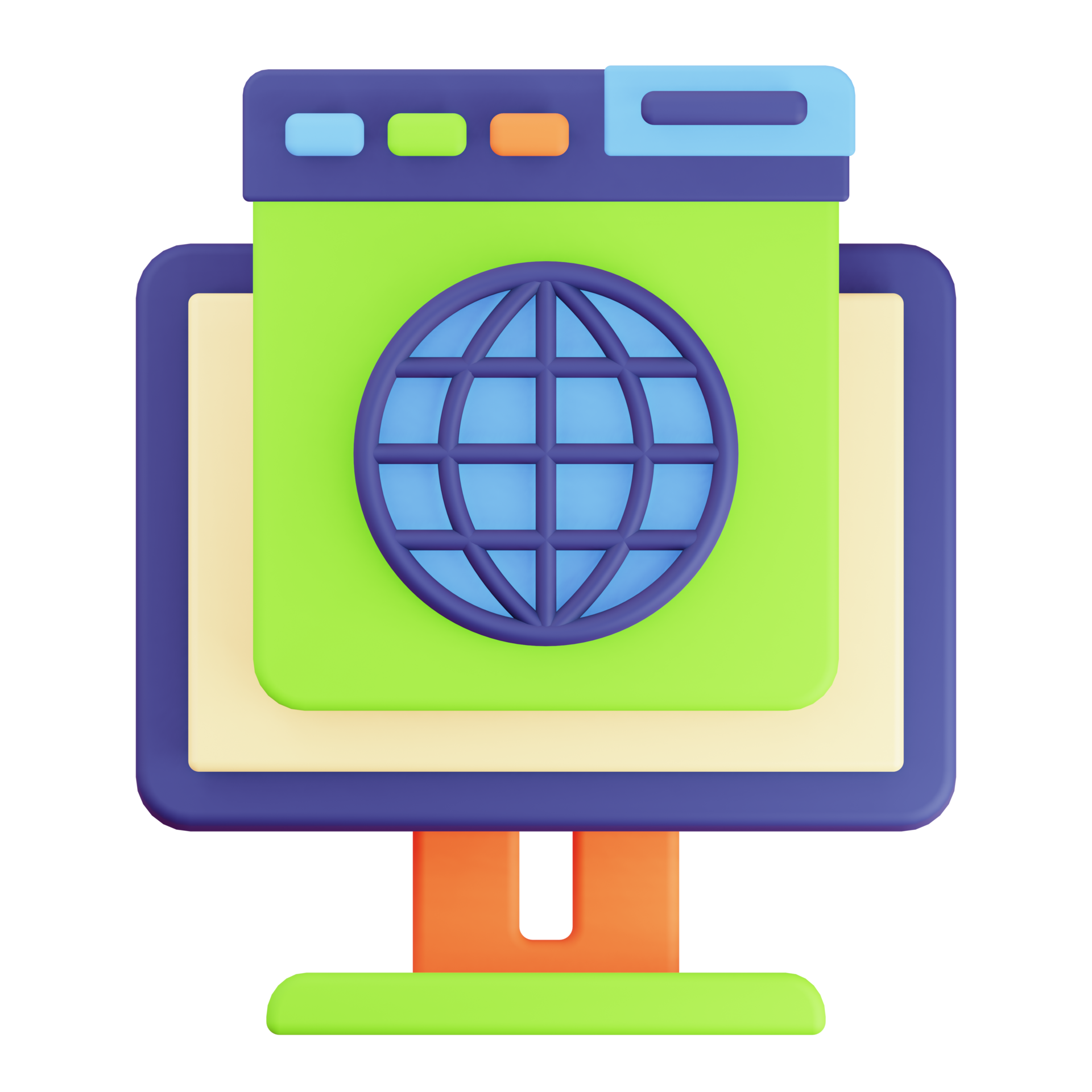 3D Render Monitor and Browser Internet Globe Icon 18134193 PNG 3D Render Monitor and Browser Internet Globe Icon 18134193 PNG
