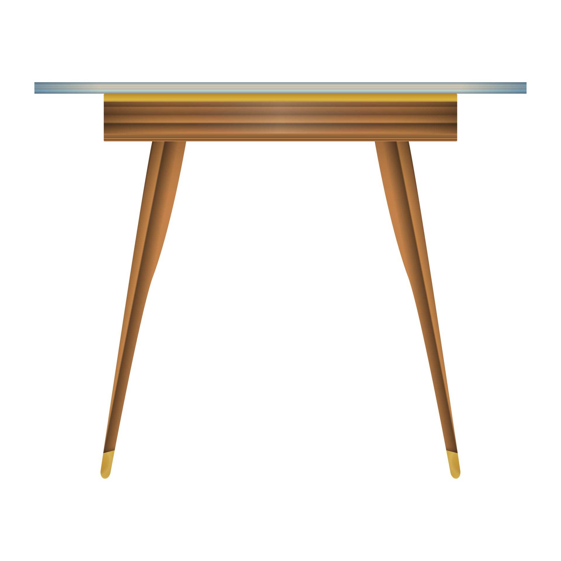 Glass tabletop wood table side view in realistic style. Transparent ... Glass tabletop wood table side view in realistic style. Transparent ...