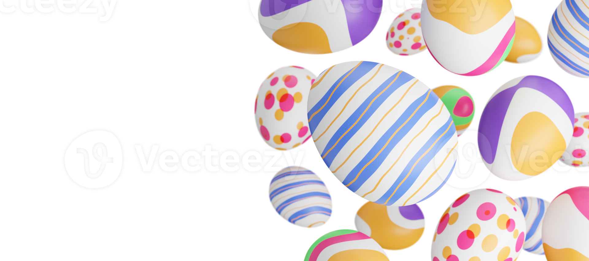 Easter Egg Falling 3d Render Illustration 18243937 Png