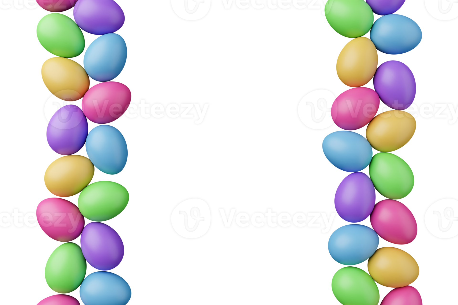 egg frame 3d render easter border 18243938 PNG