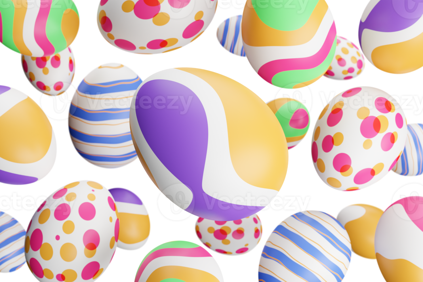Easter Egg Falling 3d Render Illustration 18243942 Png