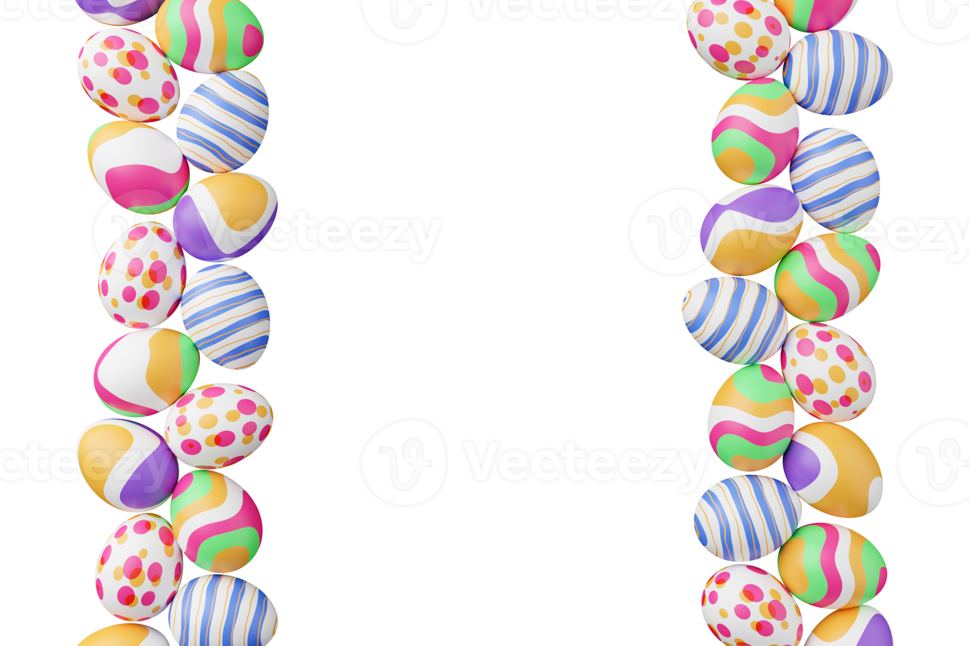 egg frame 3d render easter border 18243952 PNG