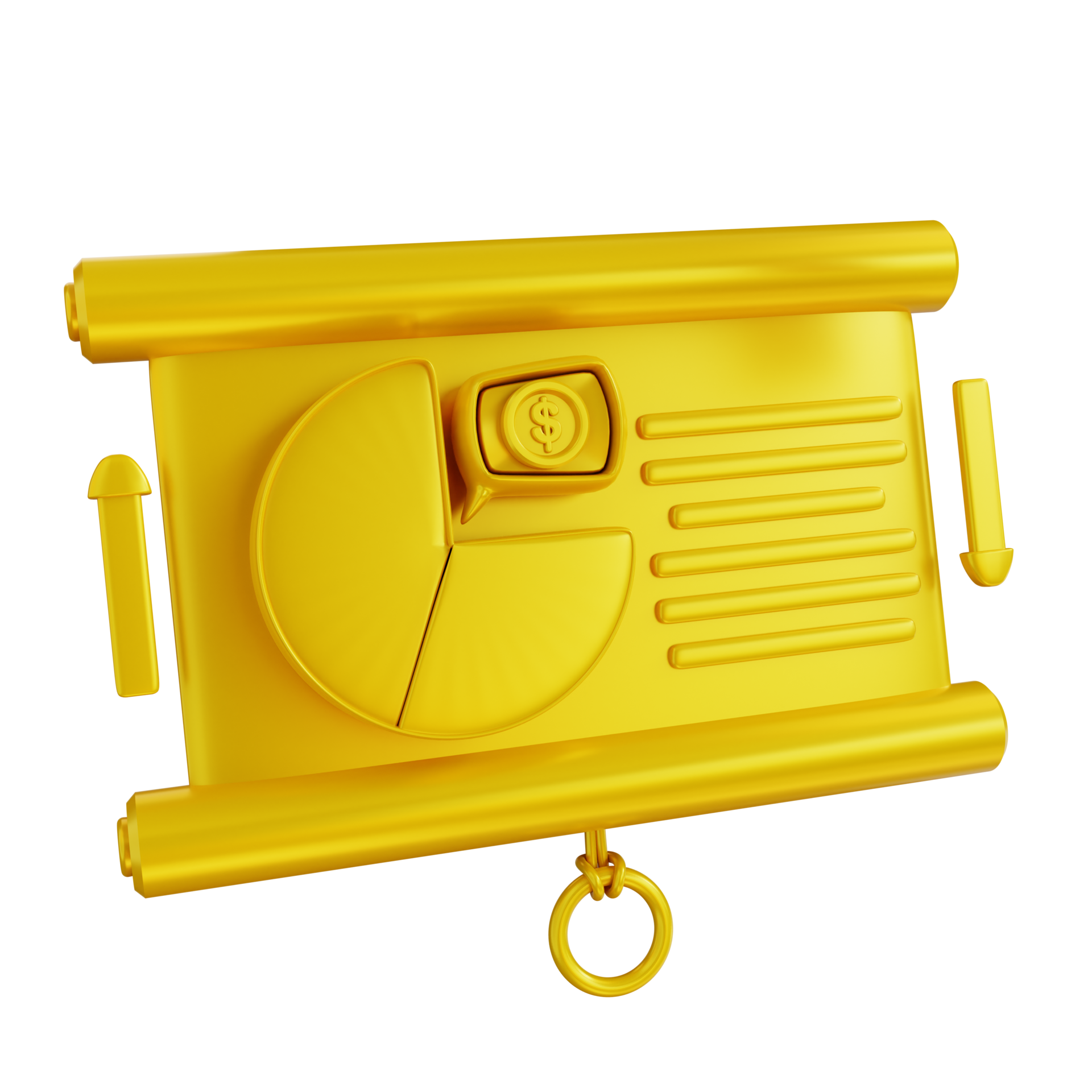3D Illustration golden data analysis presentation 18244614 PNG 3D Illustration golden data analysis presentation 18244614 PNG