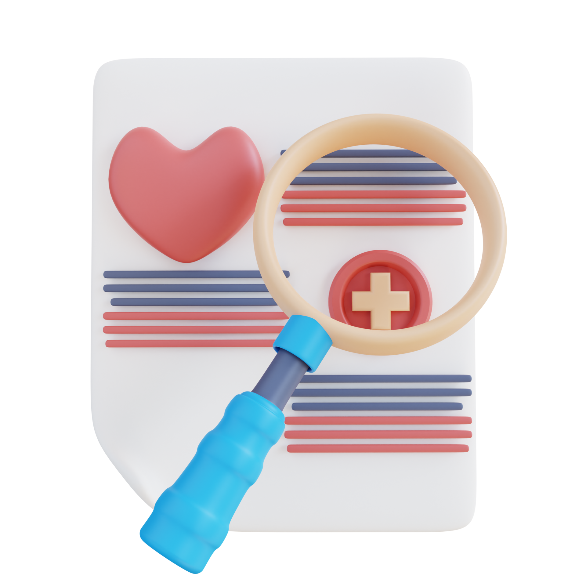3d illustration heart health check document 18245021 PNG 3d illustration heart health check document 18245021 PNG