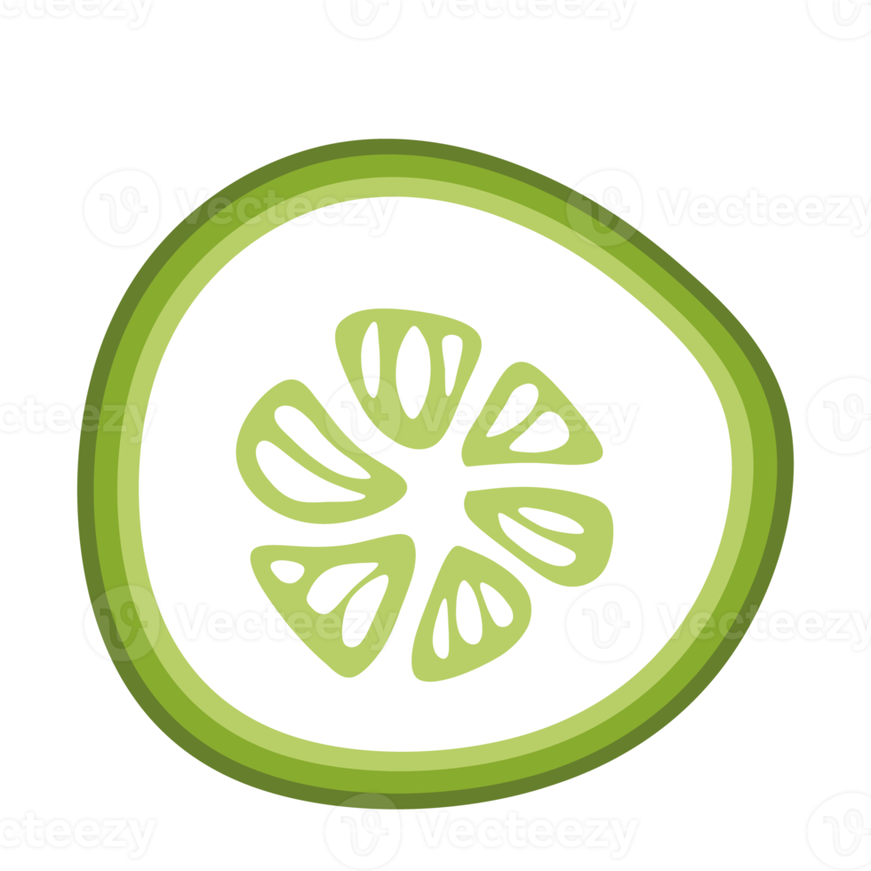 Cucumber Slice With Whole Grain 18245535 Png