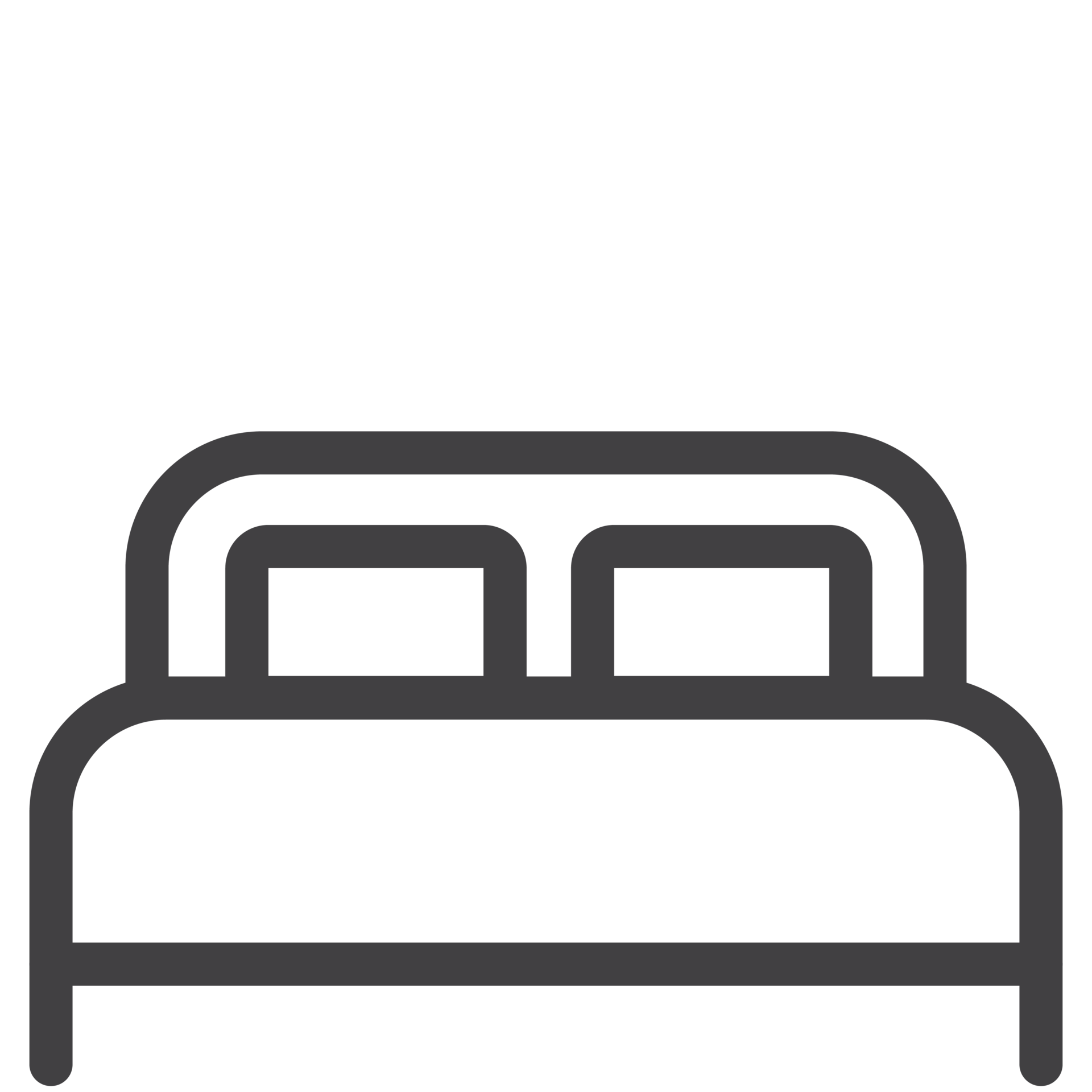Hotel Bed With Pillow Simple Thin Line Icon 18245984 Png