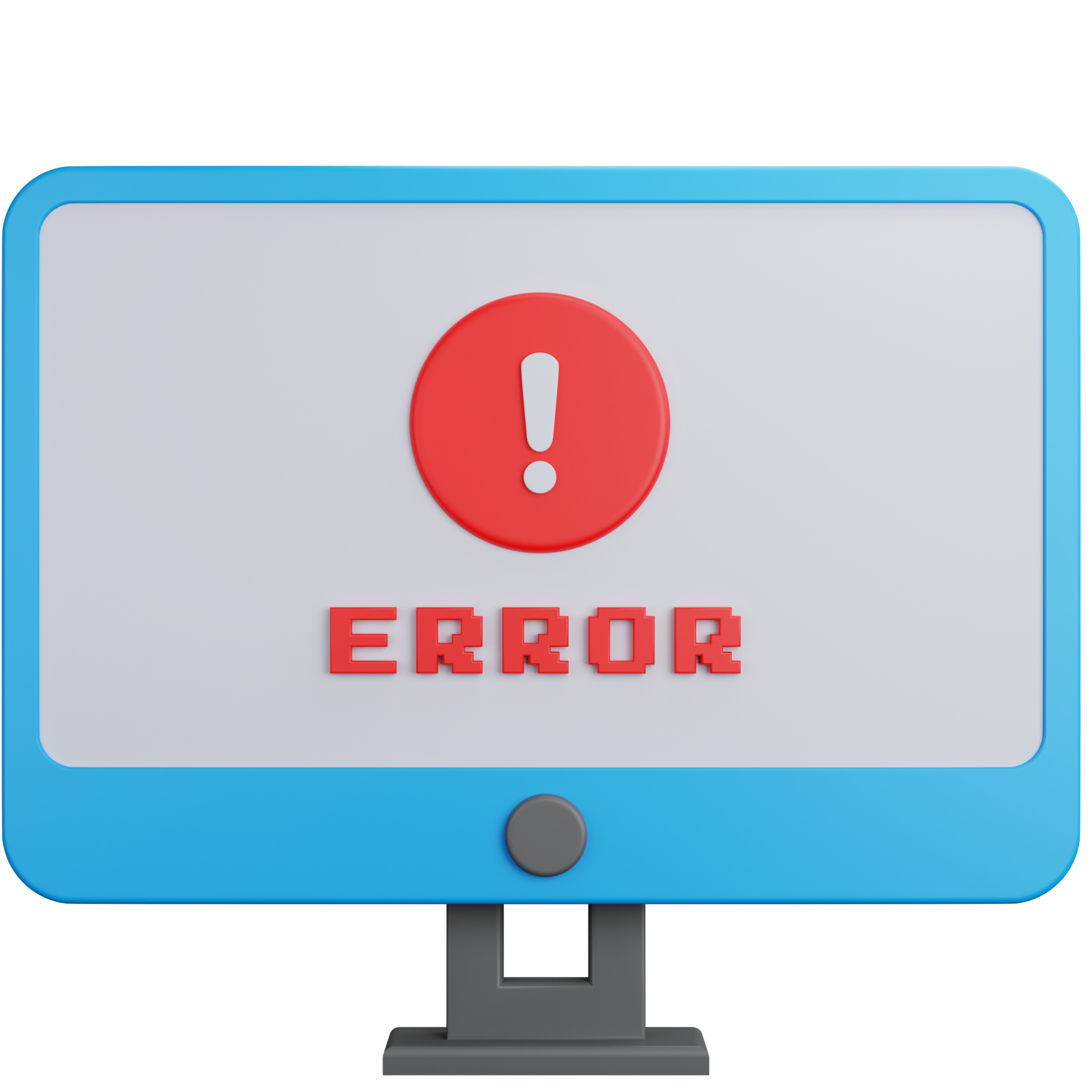 3d rendering error computer isolated 18249898 PNG 3d rendering error computer isolated 18249898 PNG