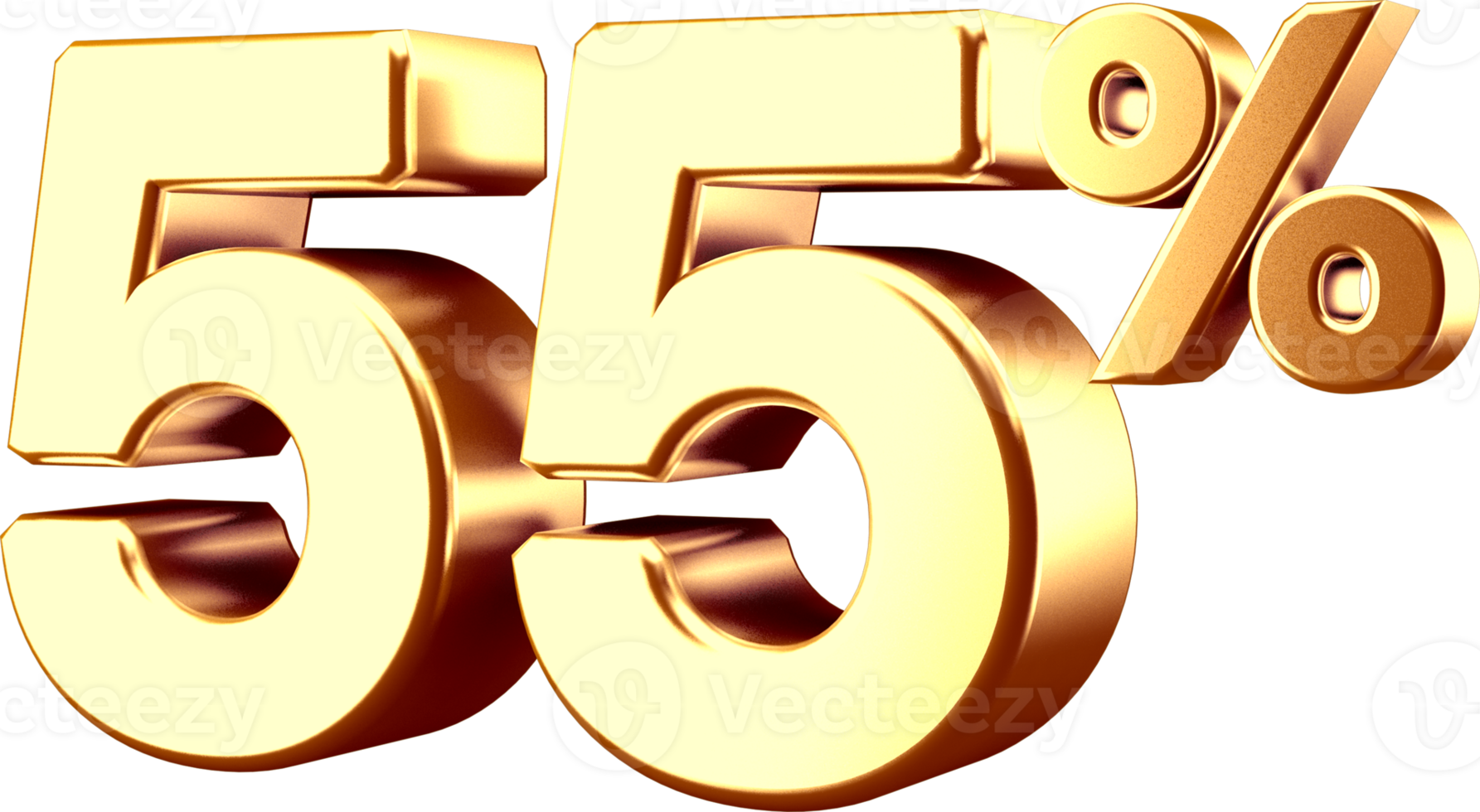 3D Golden Fifty Five Percent number 18250085 PNG 3D Golden Fifty Five Percent number 18250085 PNG