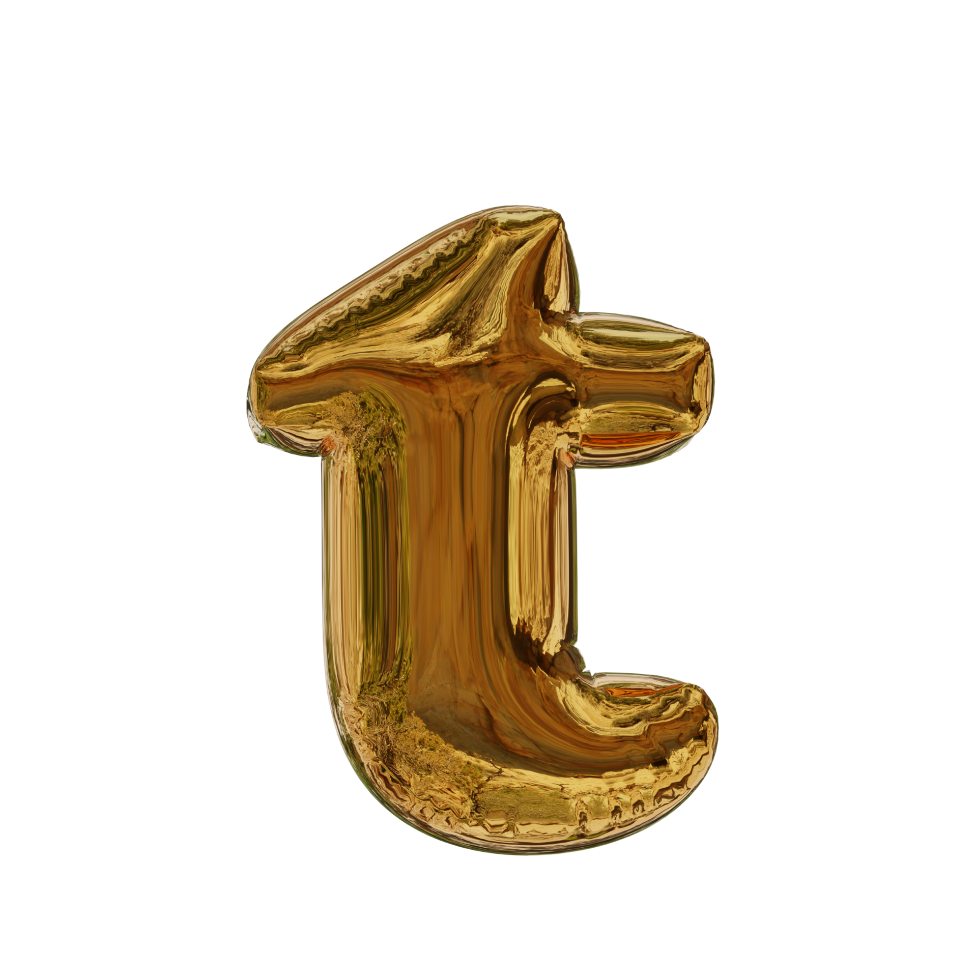 3d Golden Balloon Text 18250460 Png