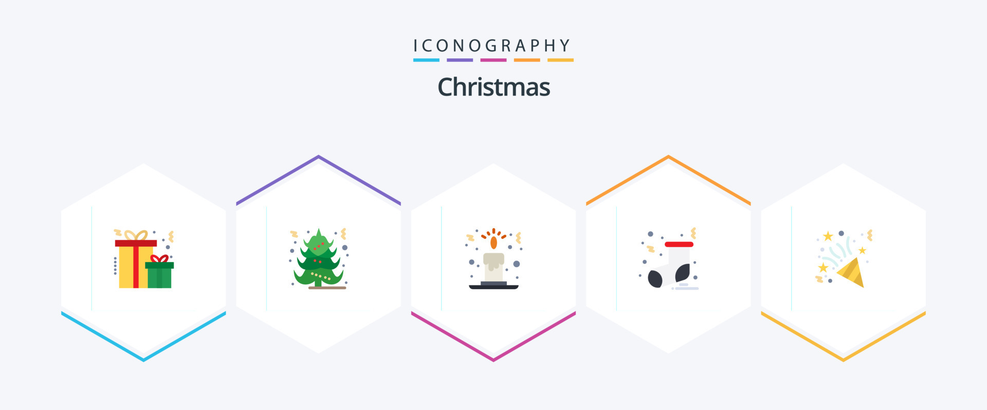 Christmas 25 Flat icon pack including . . candle light. star. christmas ...