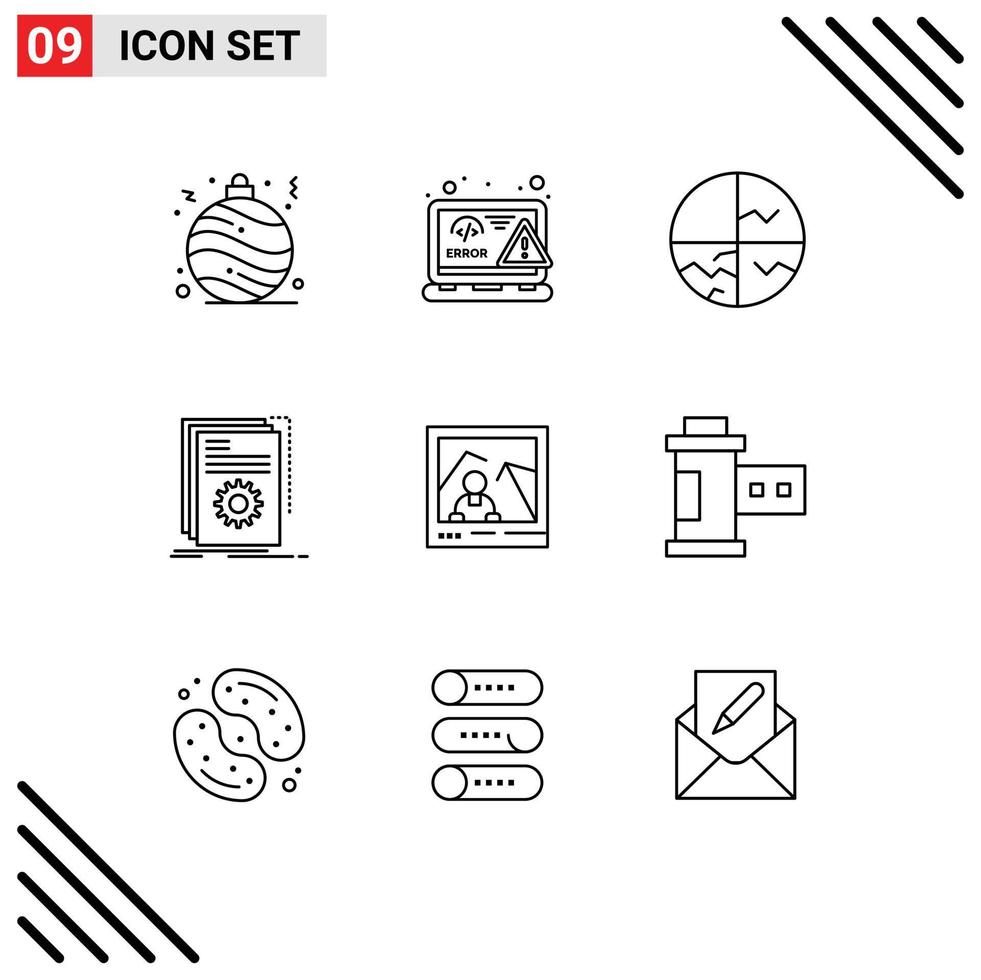 Group Of 9 Modern Outlines Set For Script Developer Dry Skin Build Skin Protection Editable