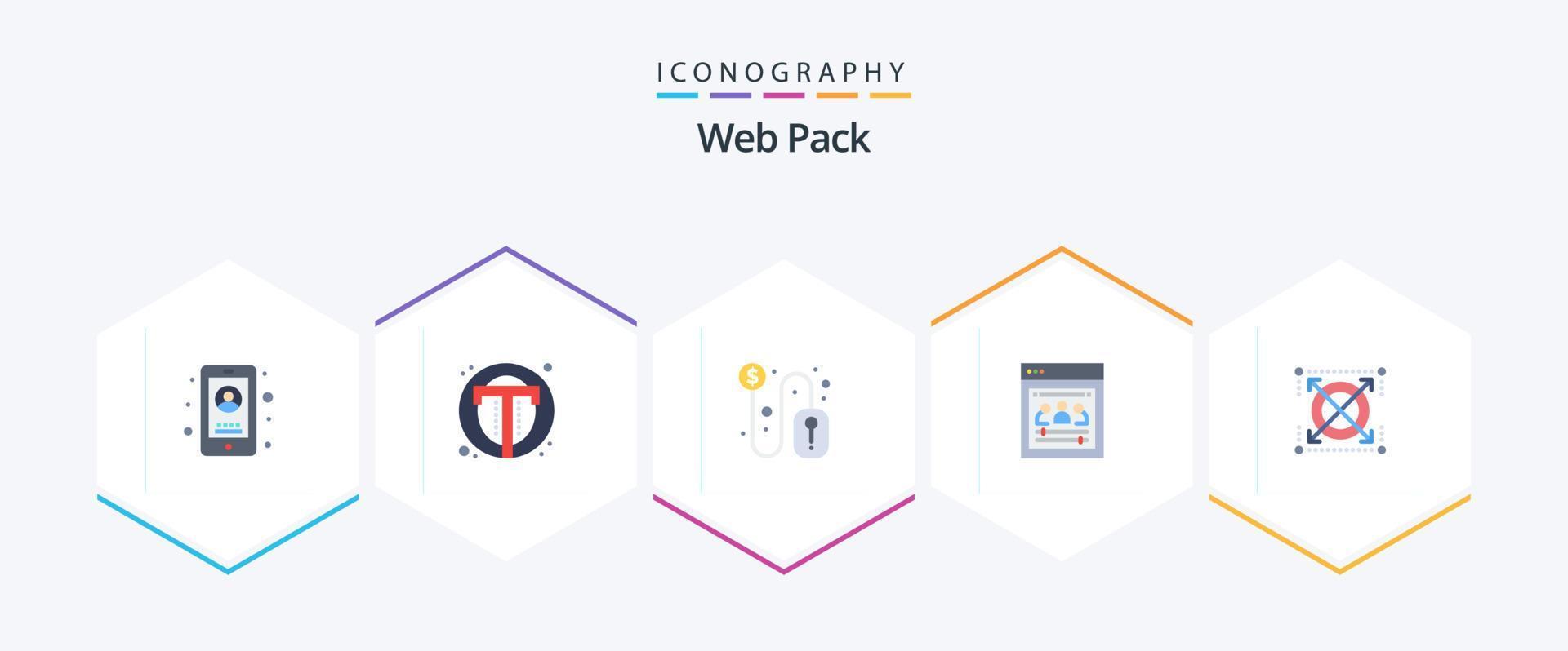 Web Pack 25 Flat icon pack including web. web developers. web. remote ...