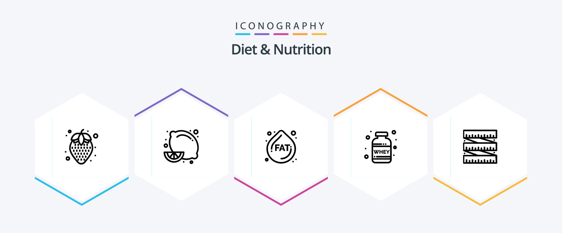 Diet And Nutrition 25 Line icon pack including . measurement. droop ...