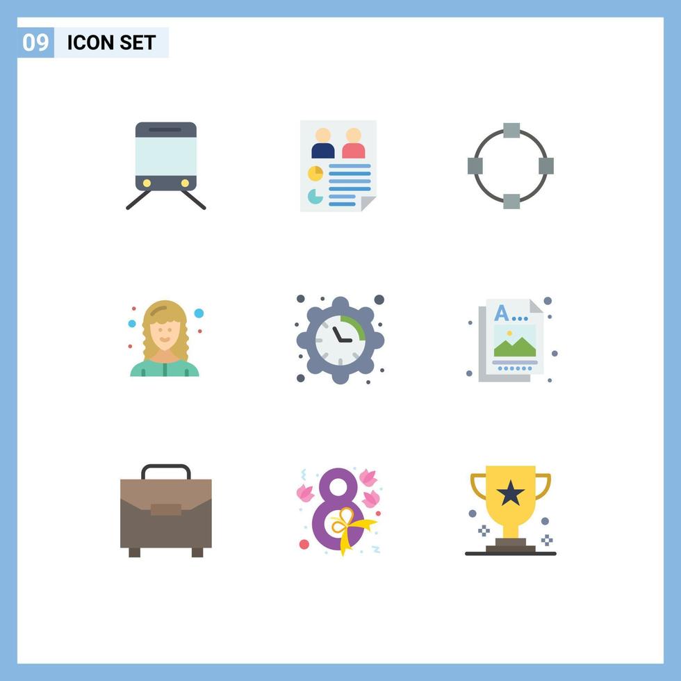 9 Universal Flat Colors Set For Web And Mobile Applications Date