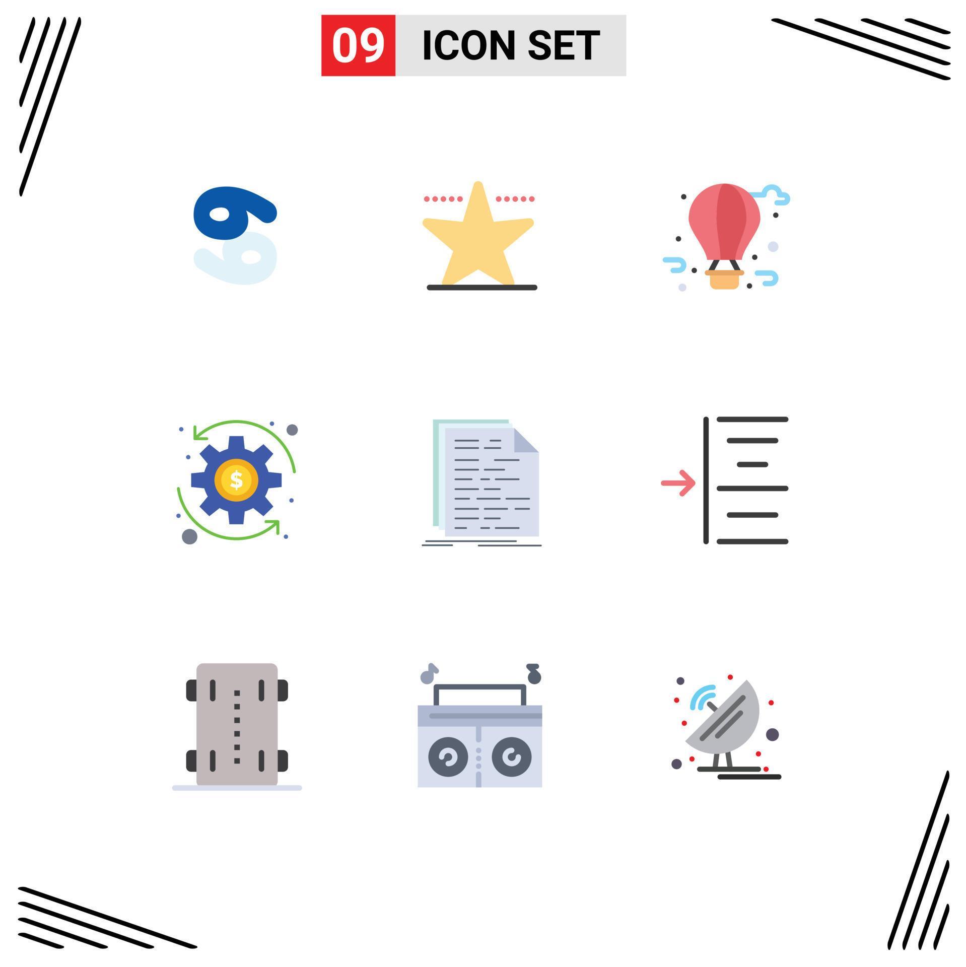 Stock Vector Icon Pack of 9 Line Signs and Symbols for programming ...