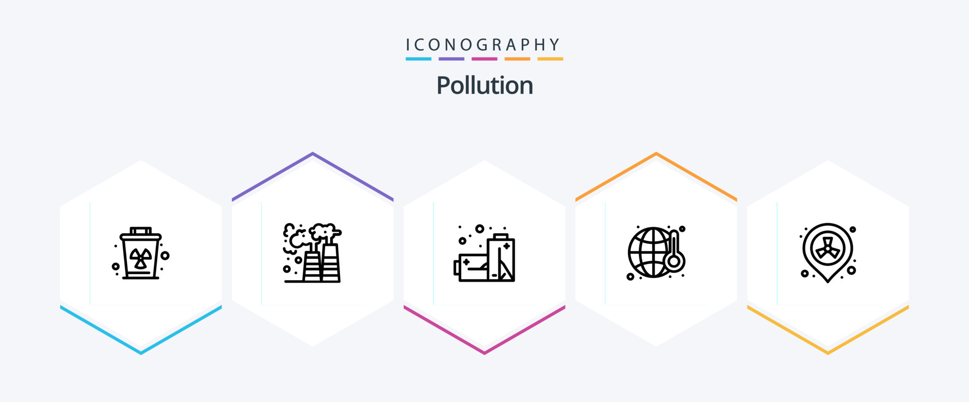 Pollution 25 Line icon pack including pollution. gas. batteries. world ... Pollution 25 Line icon pack including pollution. gas. batteries. world ...