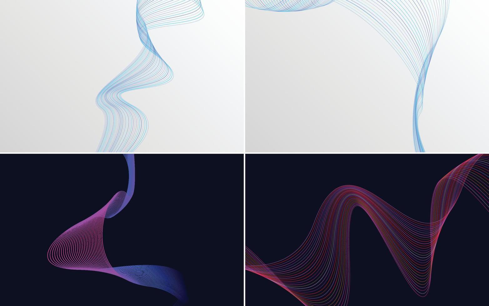 Abstract Wave Lines Vector Art, Icons, and Graphics for Free Download
