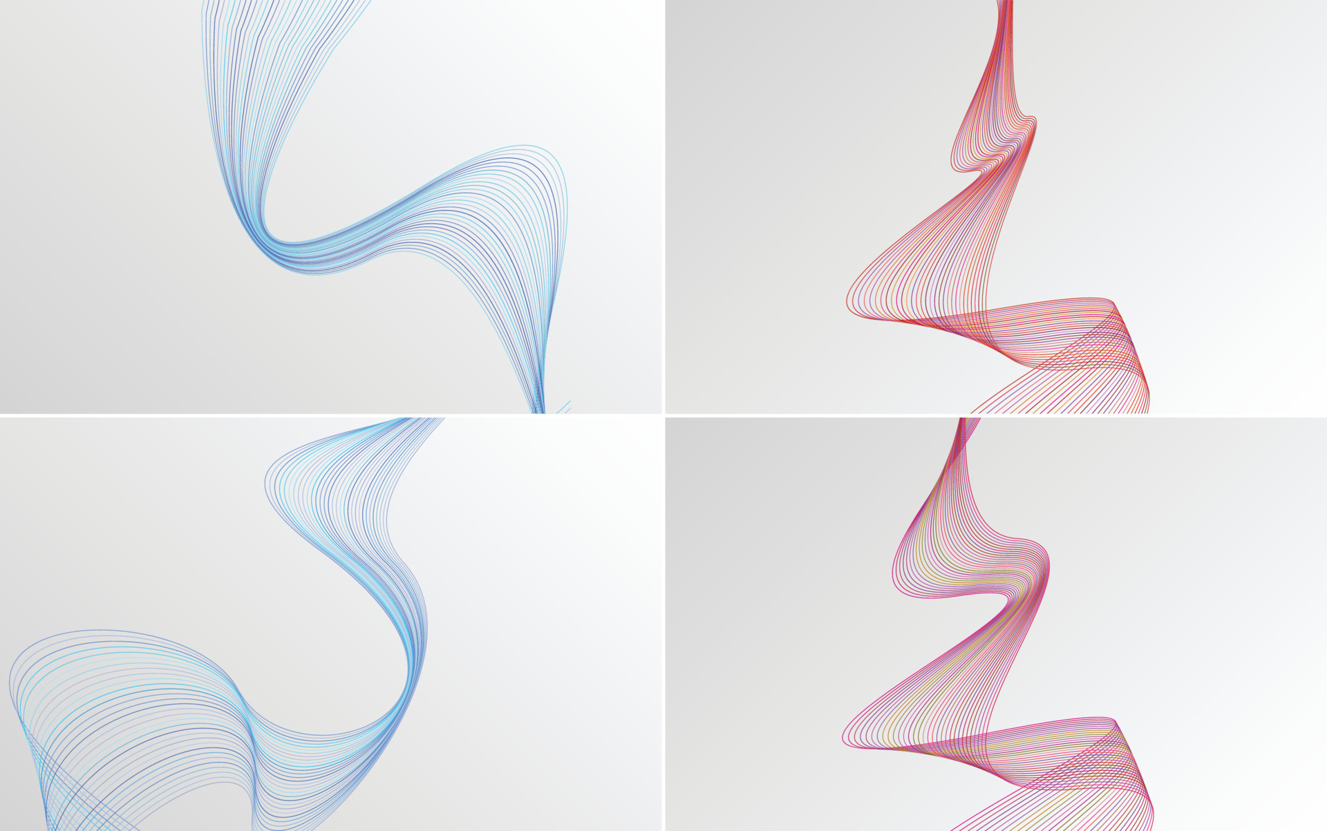 Wave curve abstract vector backgrounds for a sleek and modern look ...