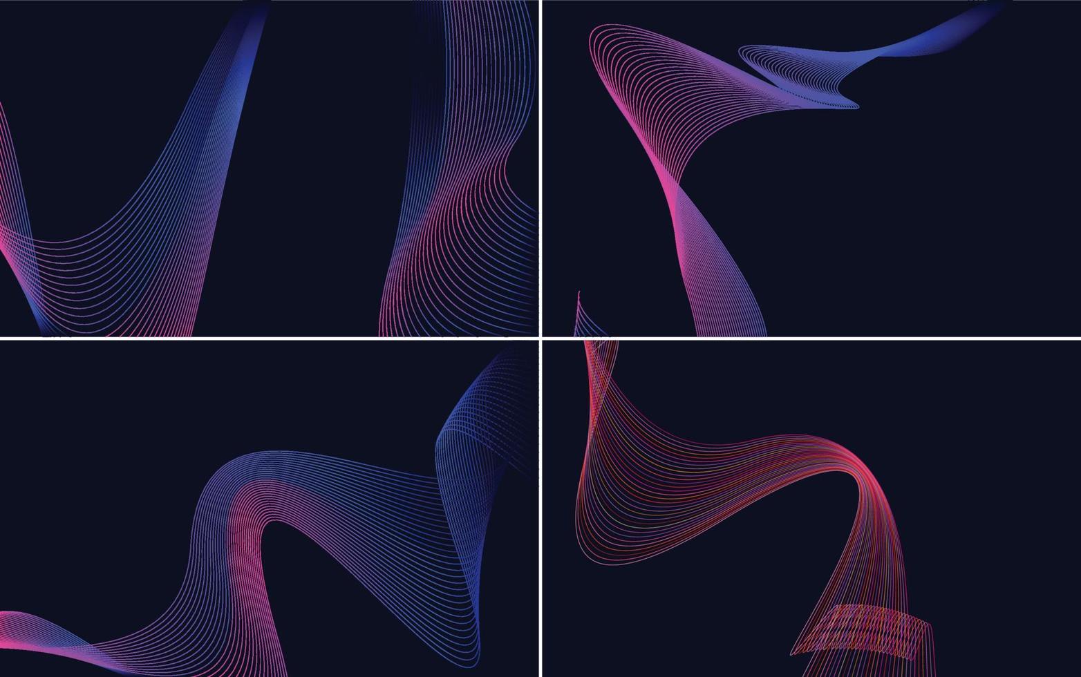 Collection of geometric minimal lines pattern set 18306934 Vector Art ...